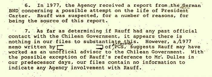 El paso de Walter Rauff y otros científicos nazis por Colonia Dignidad