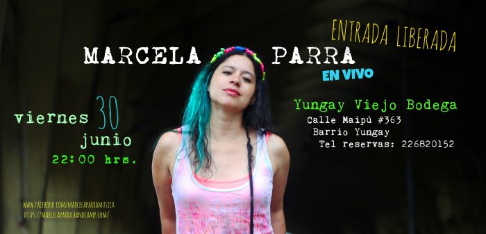 Cantautora Marcela Parra se presenta gratis en Barrio Yungay