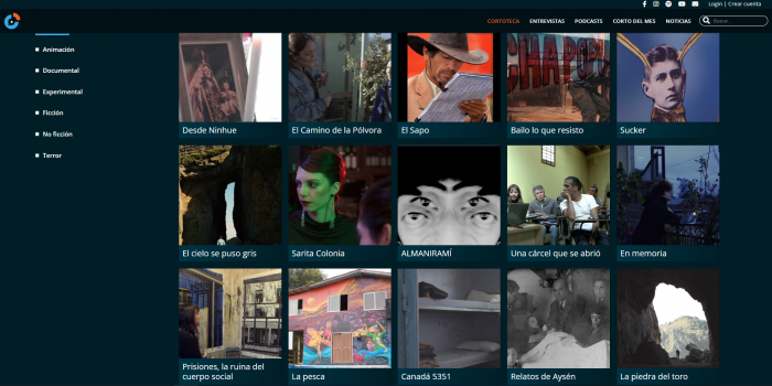 Nuevo portal difunde únicamente cortometrajes chilenos