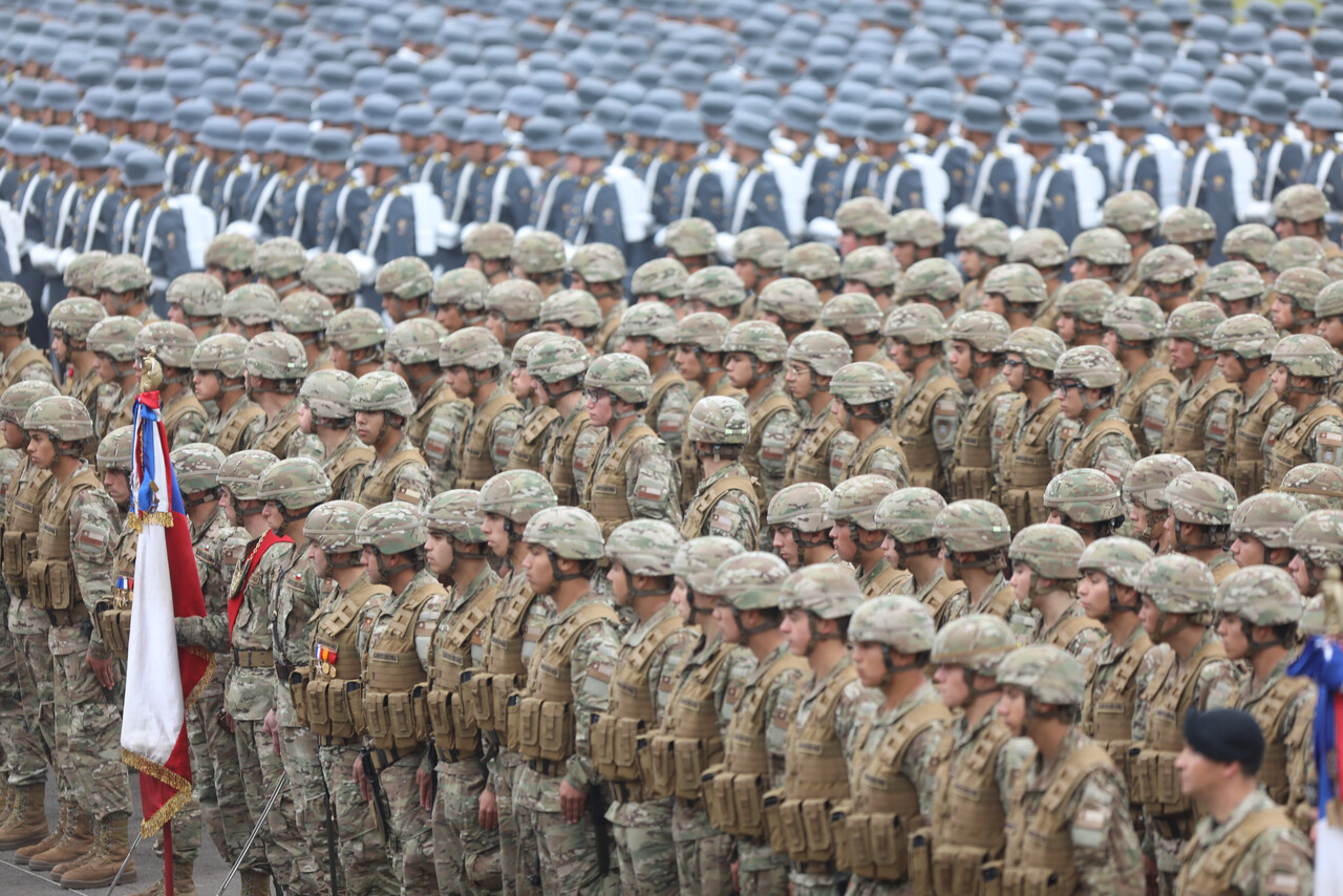 Presidente Boric participó en ceremonia de juramento a la bandera en Escuela Militar
