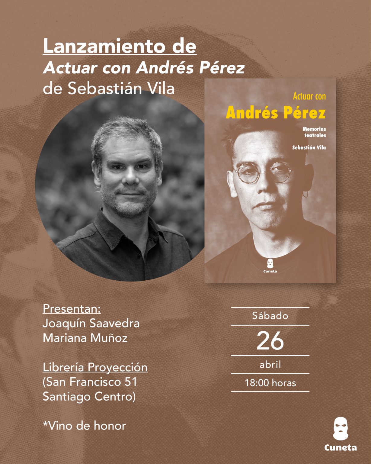 Lanzamiento del libro “Actuar con Andrés Pérez”