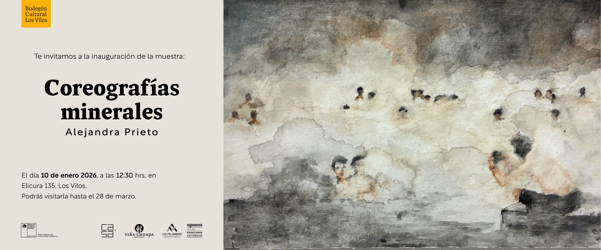 Exposición “Coreografías minerales” en Los Vilos